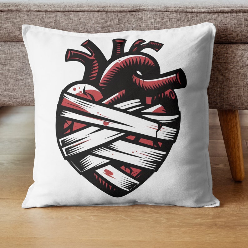 Corazón anatómico vendado Png-Svg Archivo de impresión Descarga digital ...