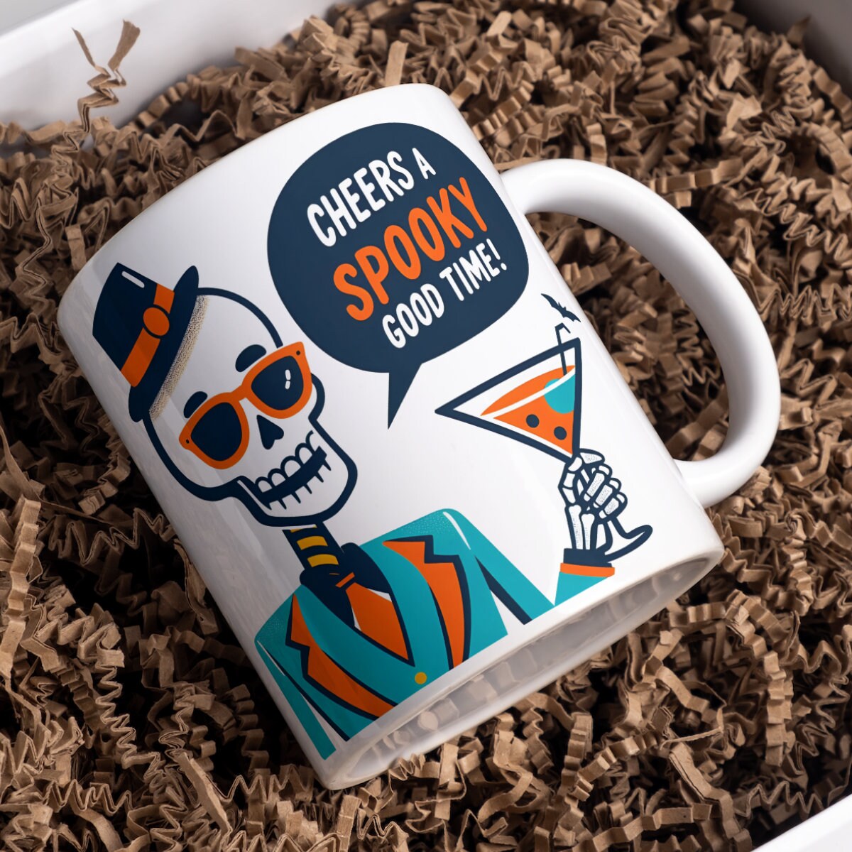Funny Skeleton Svg-png Digital Download, Cheers a Spooky Good Time ...
