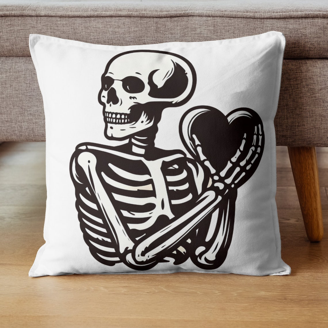Skeleton Holding a Heart Png-svg Print File Digital Download - Etsy