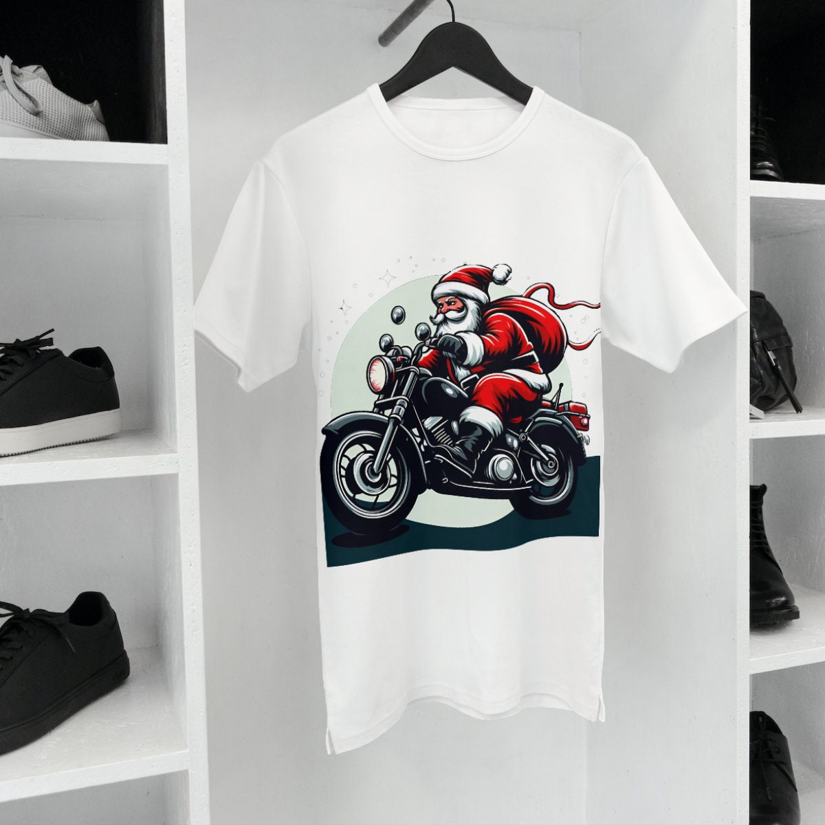 Biker Santa Claus Svg-png, Funyy Christmas Digital Download - Etsy