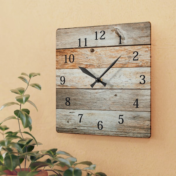 Rustic Wall Clock - Etsy