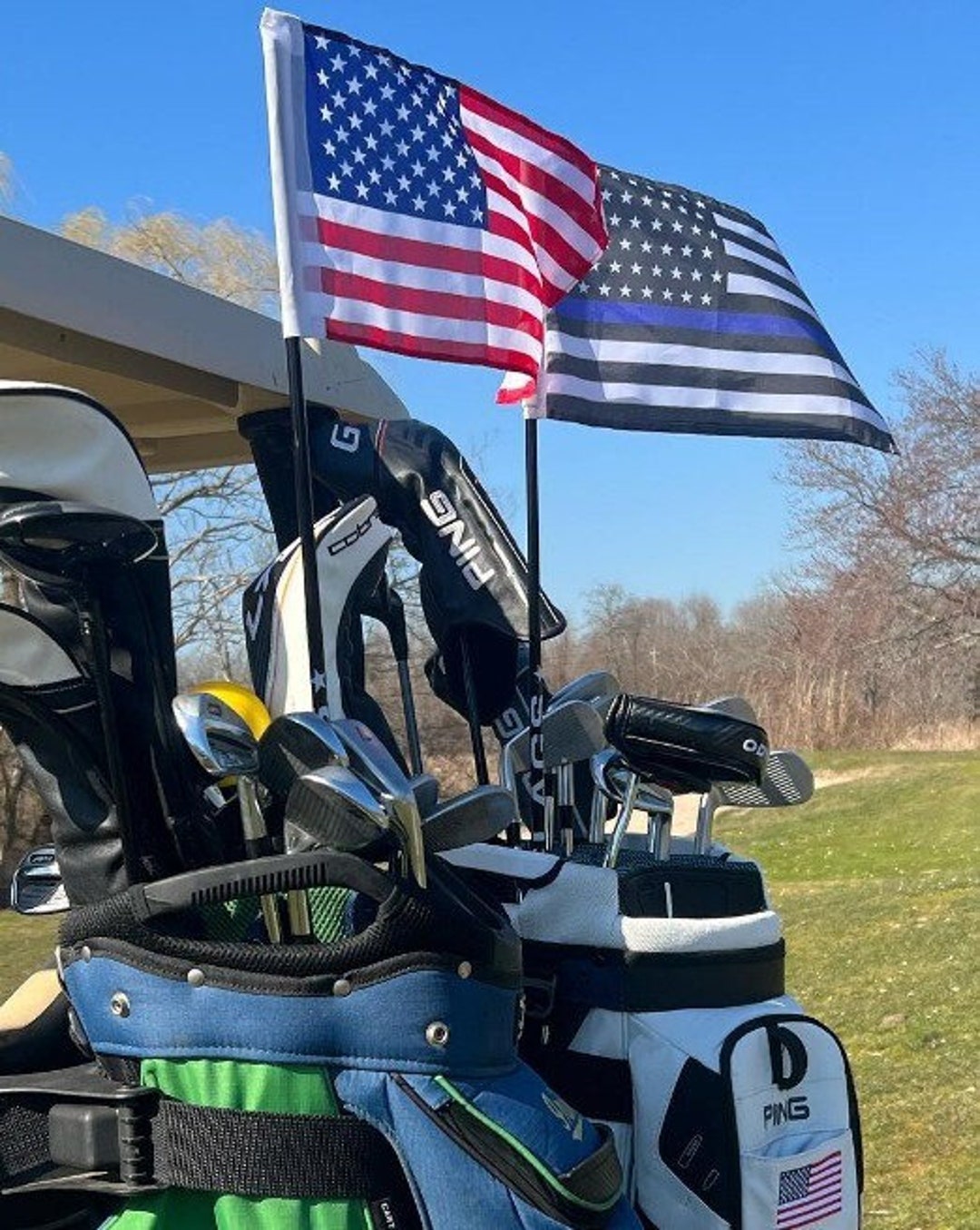 Caddy Flags - Golf Bag Flag - Golf Gift - American Flag - Etsy