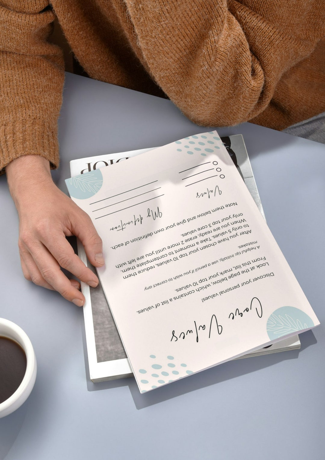 Core Values Activity - Etsy