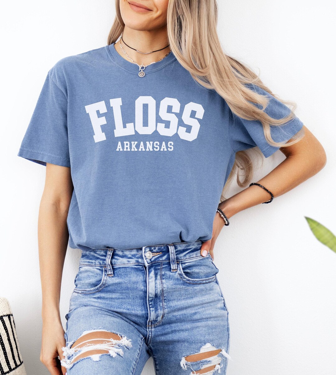 Floss Shirt, Comfort Colors Varsity T Shirt, Aesthetic College Shirt ...