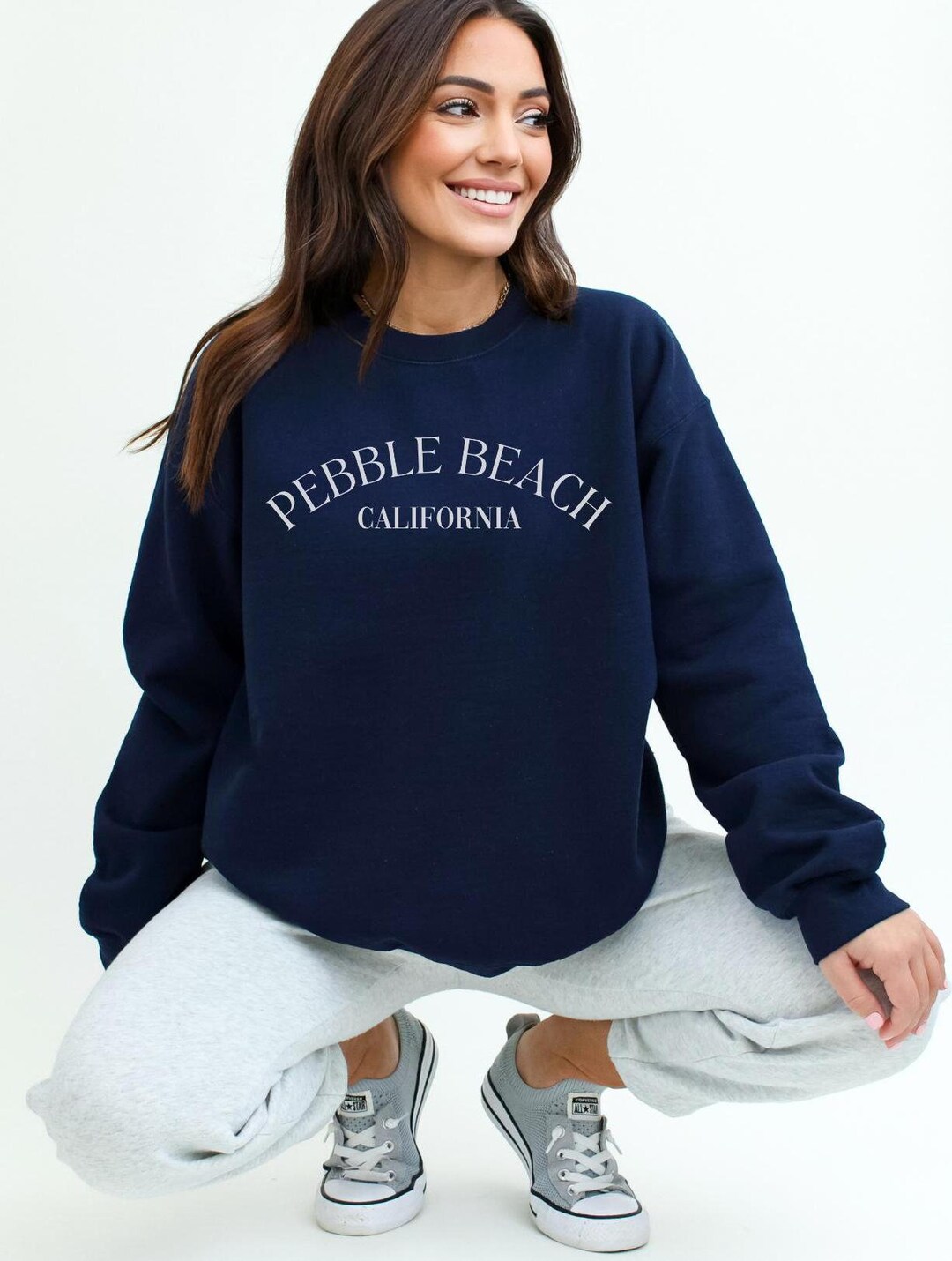 Pebble Beach Sweatshirt, Vacation Sweatshirt, Oversized Trendy ...