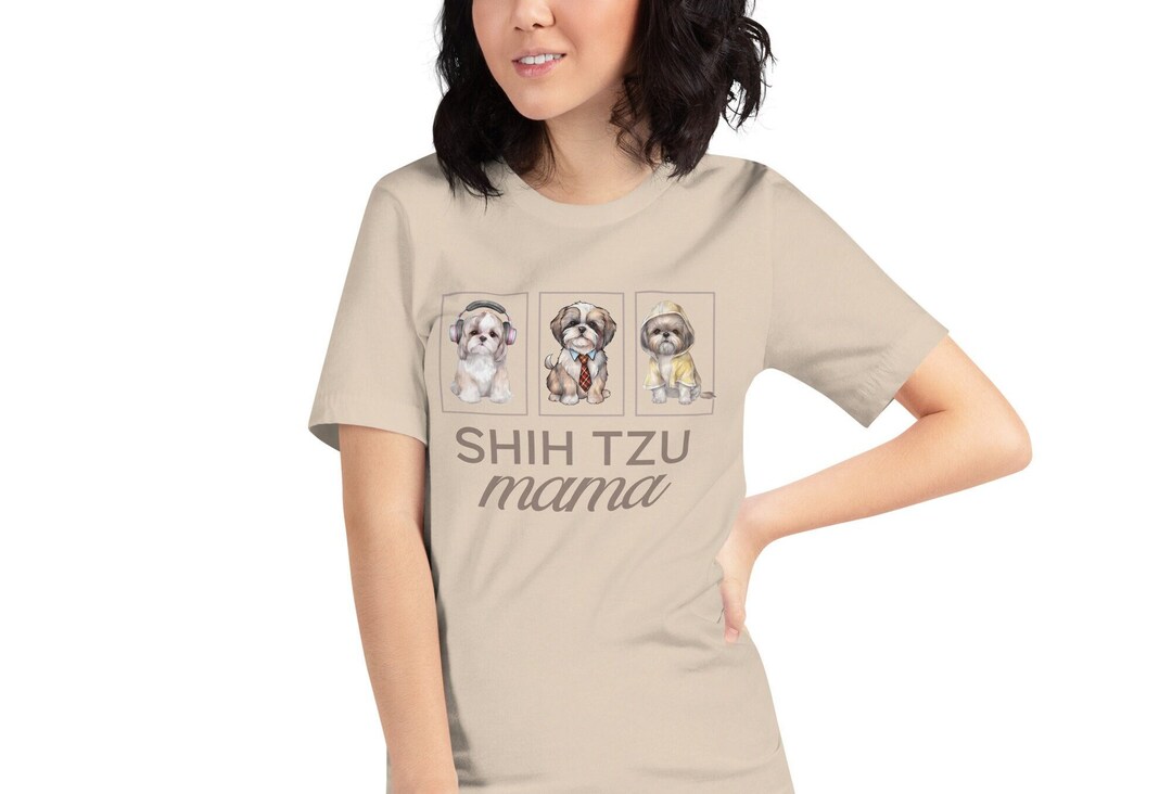 Adorable Shih Tzu Graphic T-shirt Cute Dog Apparel for Pet Lovers ...