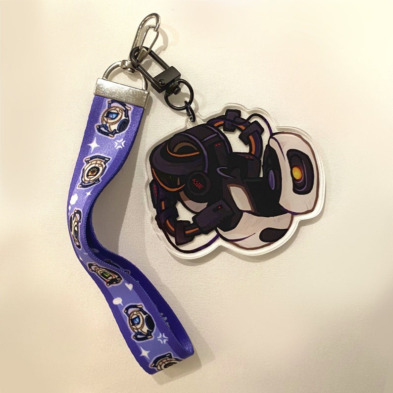 Portal 2 Glados/cores Acrylic Lanyard Charm - Etsy