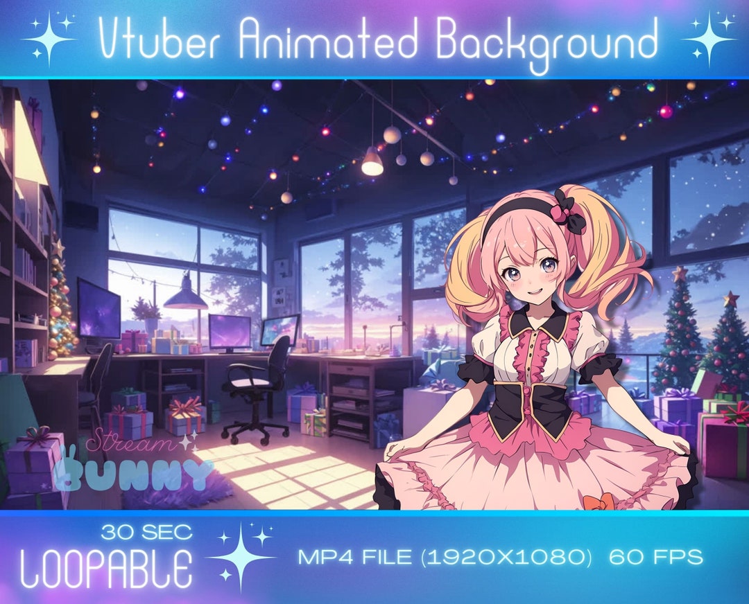 Background Animation - Lofi Vtuber Virtual Background - Vtuber Stream ...