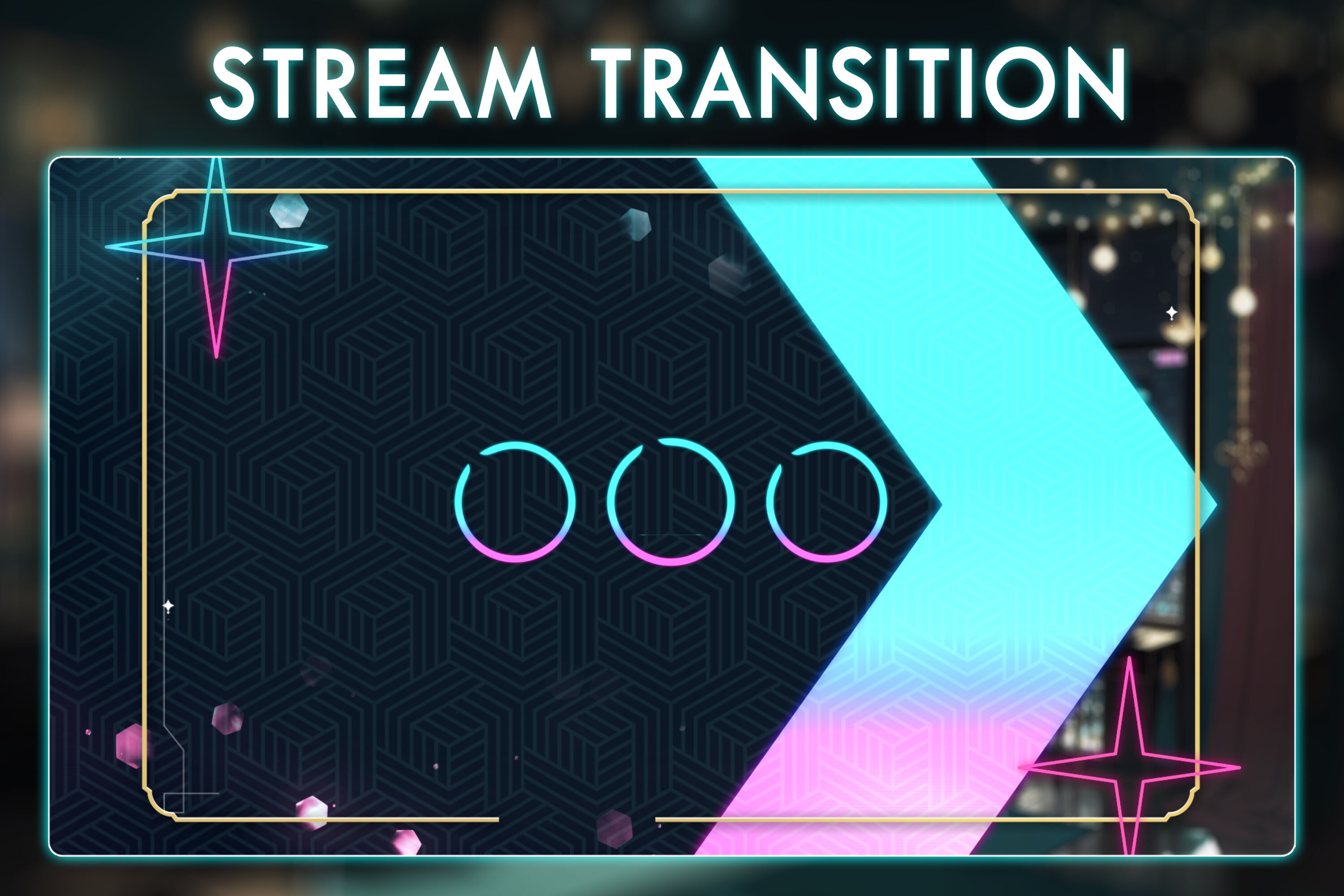 Stream Transition Midnight Cat Vtuber Transition Stream Animated Stream ...