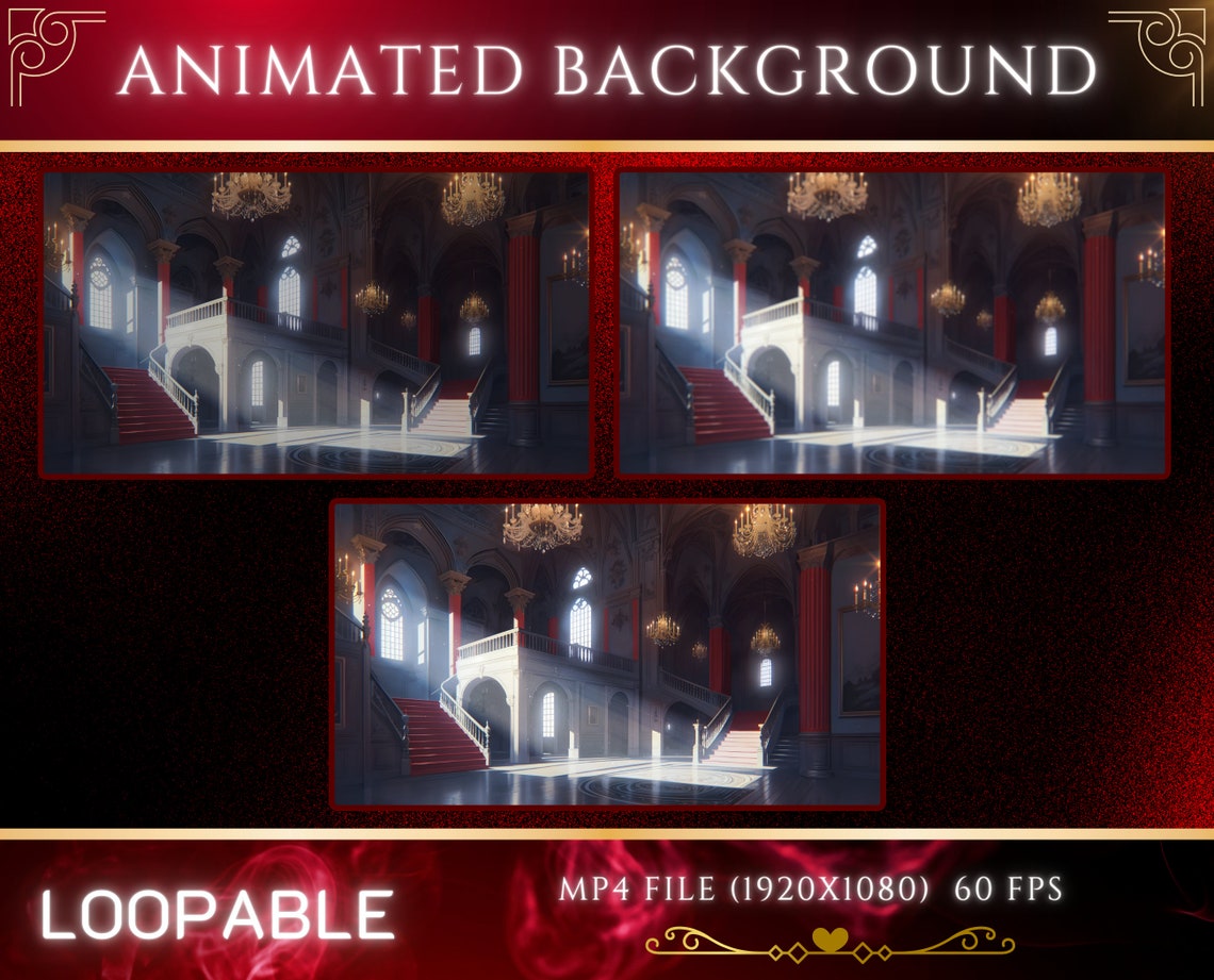 Twitch Stream - Vtuber Animation Background - Desk - Gamer Chair ...