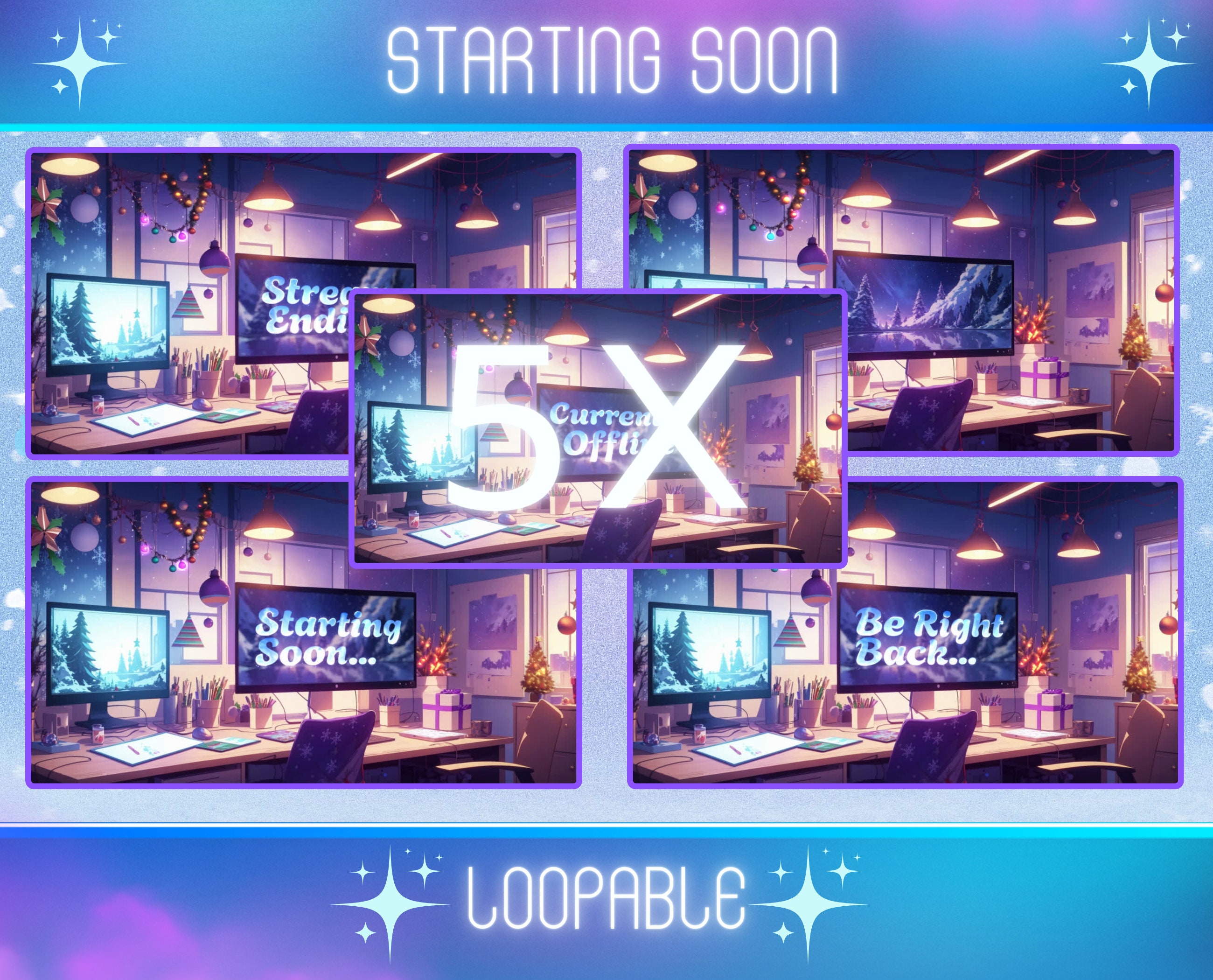 Animated Background, Lofi Vtuber Background, Twitch Stream Screens ...