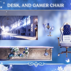 Twitch Stream - Vtuber Animation Background - Desk - Gamer Chair ...