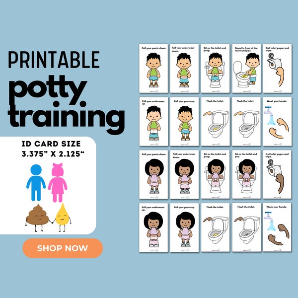 Potty Card - Etsy