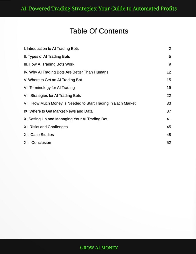 Ai-powered Trading Strategies: Your Guide to Automated Profits - Etsy