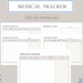 Medical Binder With Medication Tracker, Medical Information PDF, Health ...