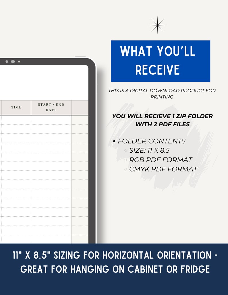 Medical Binder With Medication Tracker, Medical Information PDF, Health Information Journal ...