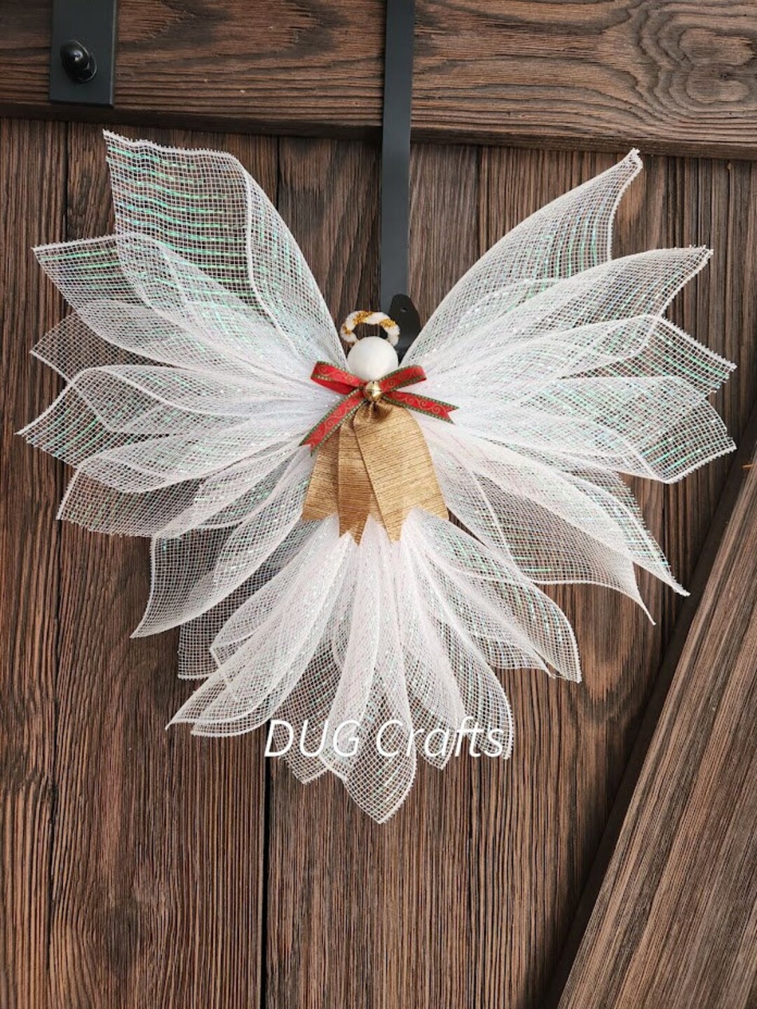 Angel Wings Tree Topper, Angel Wings Door Hanger, Dual-use Christmas ...