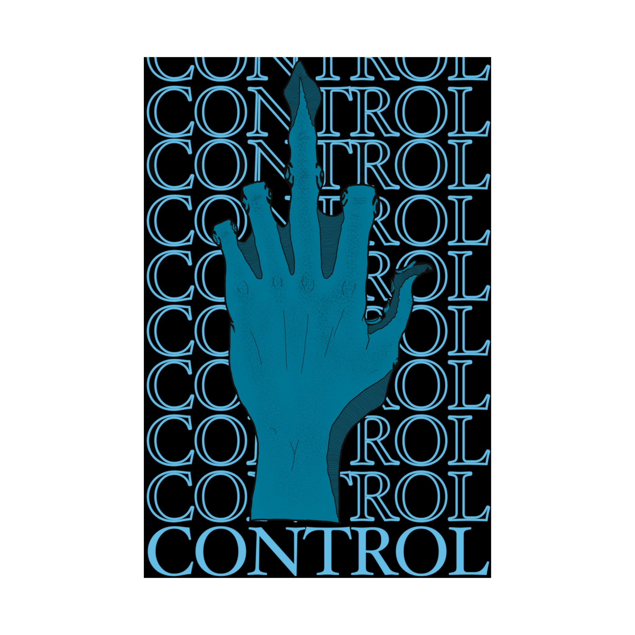 MTG Poster Control Blue Mana Art Print Colorful Wall Art Home & Office ...