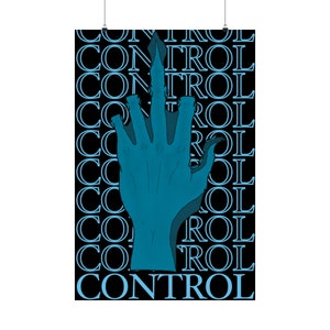 MTG Poster Control Blue Mana Art Print Colorful Wall Art Home & Office ...
