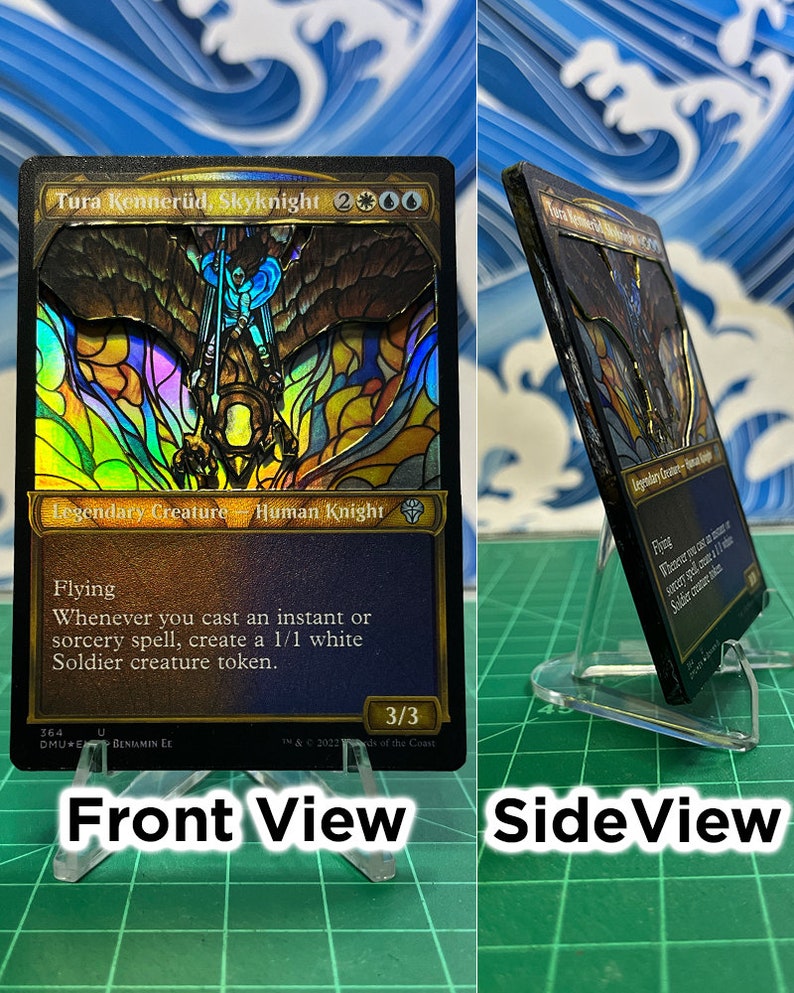 MTG 3D Legendary Creature Cards Dominaria United Stained Glass Magic ...