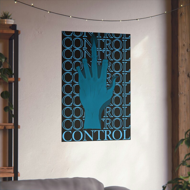 MTG Poster Control Blue Mana Art Print Colorful Wall Art Home & Office ...