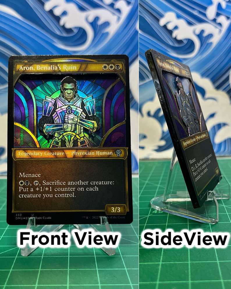 MTG 3D Legendary Creature Cards Dominaria United Stained Glass Magic ...
