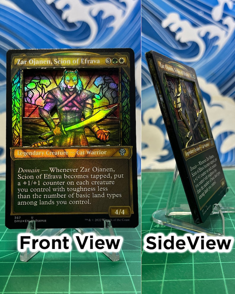 MTG 3D Legendary Creature Cards Dominaria United Stained Glass Magic ...