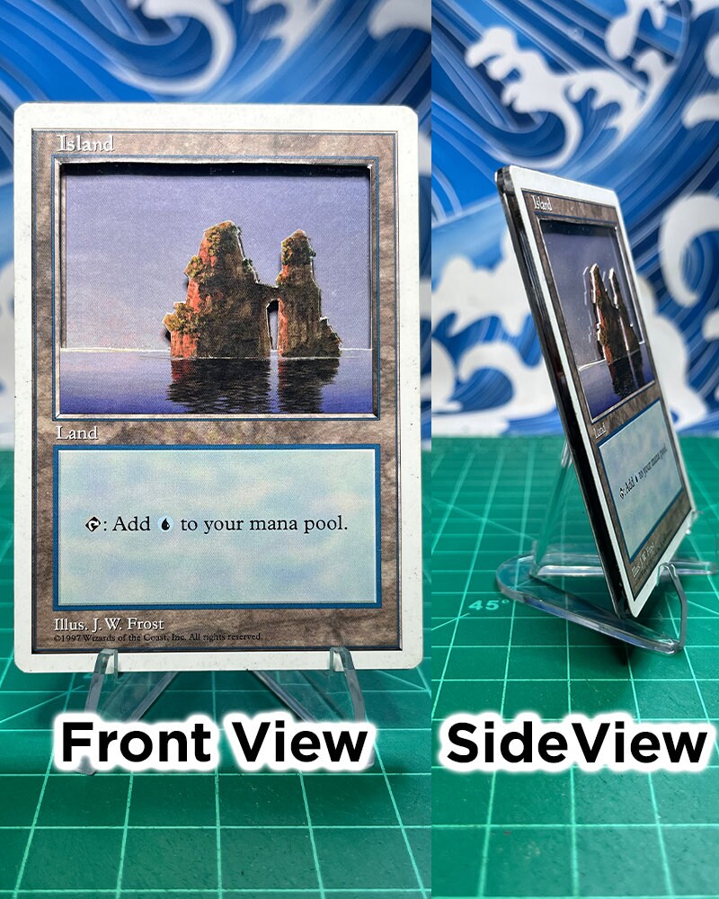MTG 3D Basic White Border Land Cards Magic the Gathering Gifts for All ...
