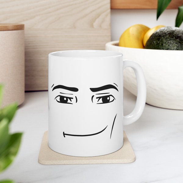 Roblox Man Face Mug Etsy