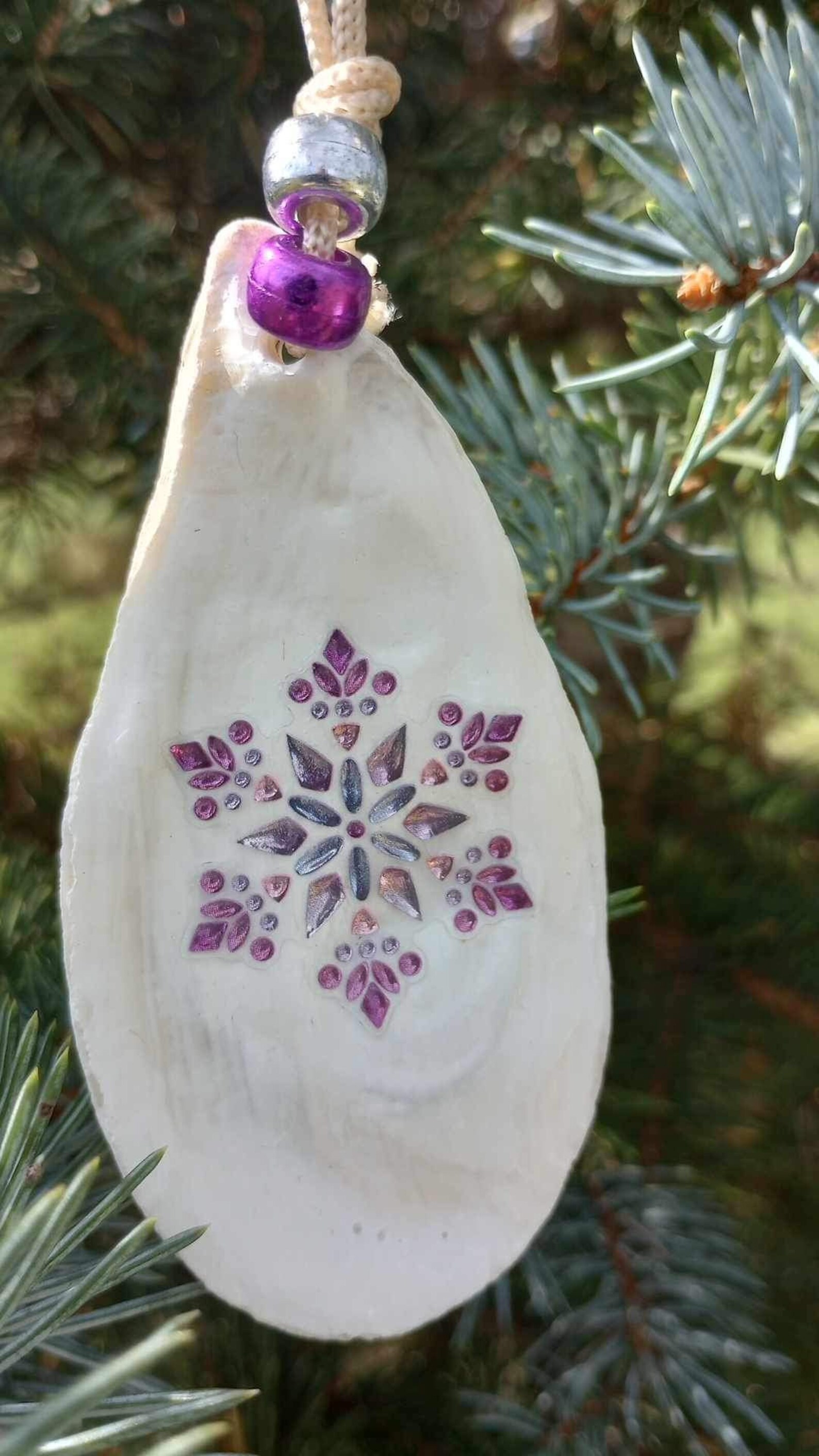 Oyster Shell Christmas Ornaments - Etsy