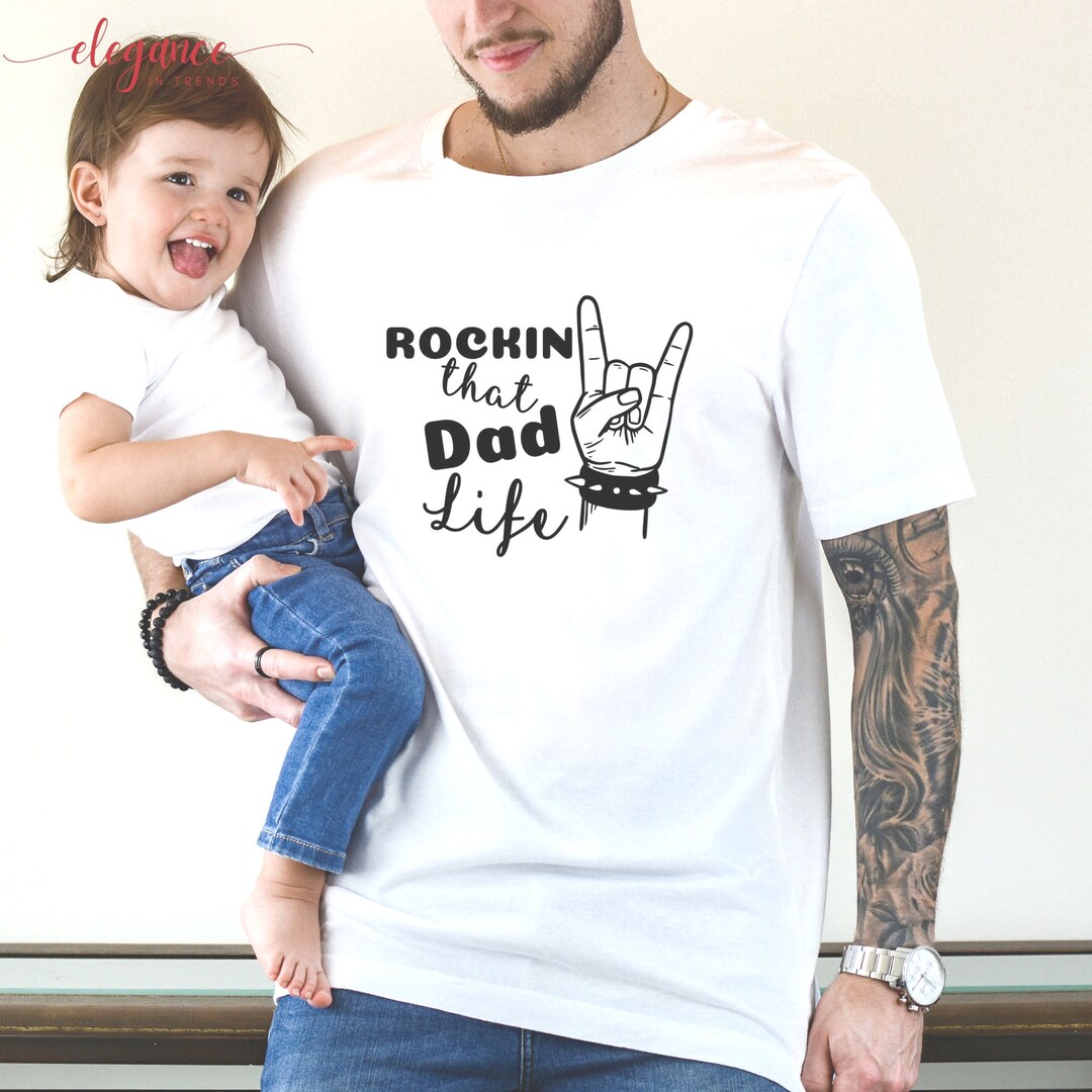 Rocking That Dad Life T-shirt, First Time Dad Fathers Day Gift, Crazy ...