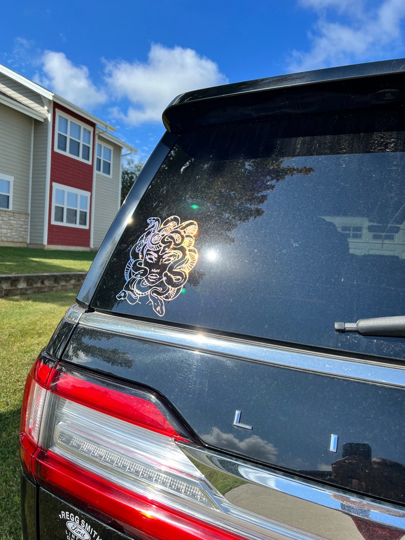 Medusa Vinyl Car Decal - Etsy