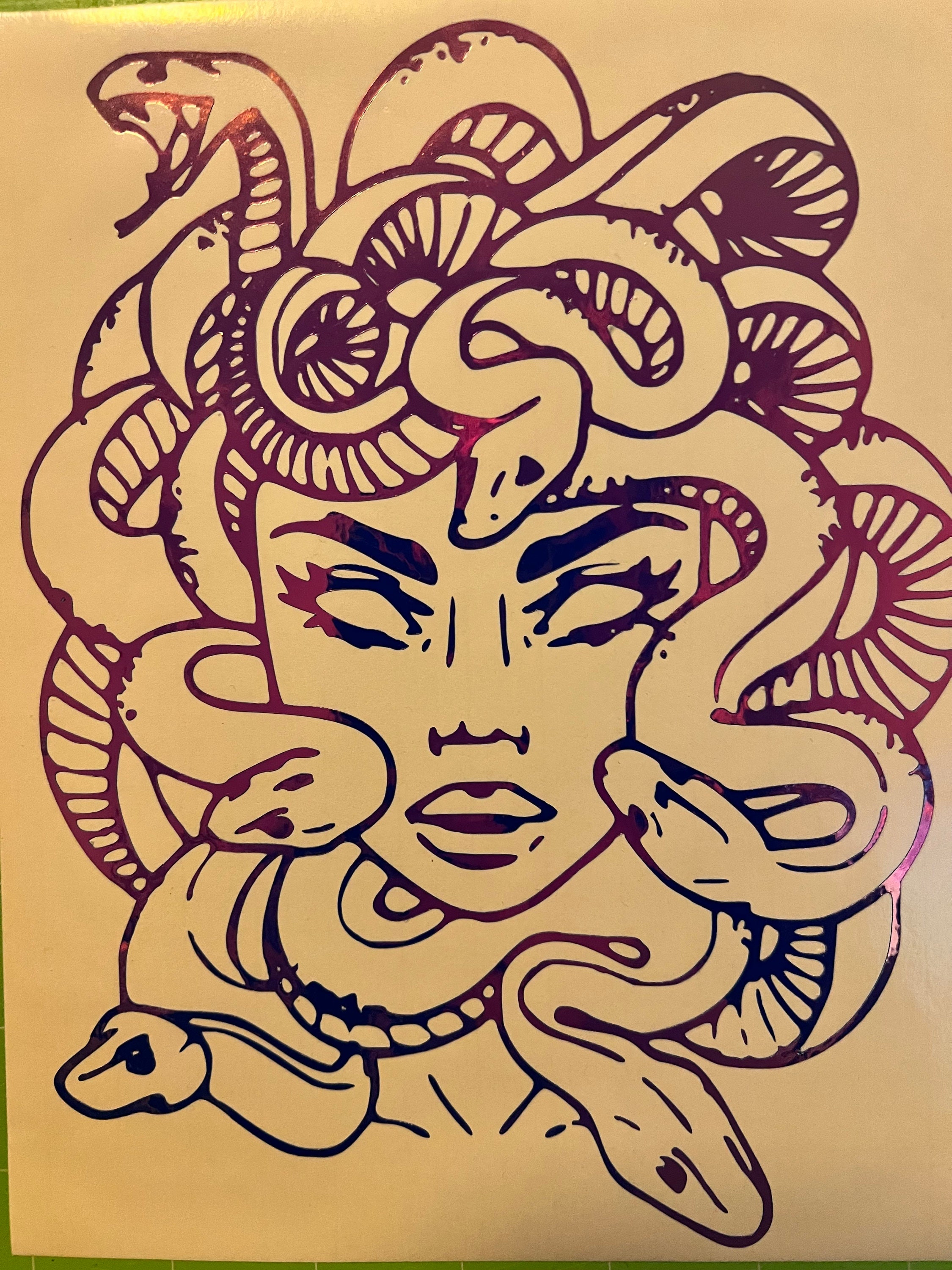 Medusa Vinyl Car Decal - Etsy