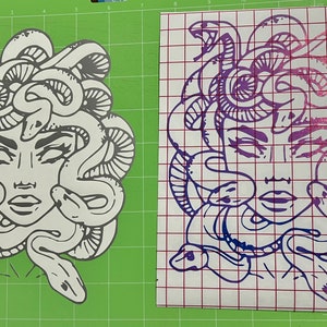 Medusa Vinyl Car Decal - Etsy