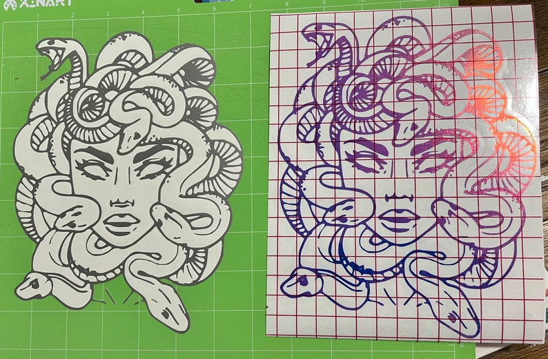 Medusa Vinyl Car Decal - Etsy