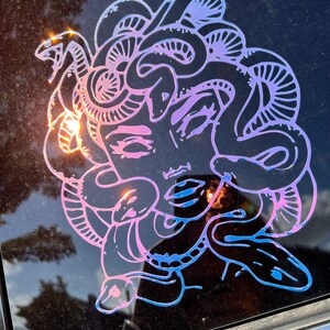 Medusa Vinyl Car Decal - Etsy