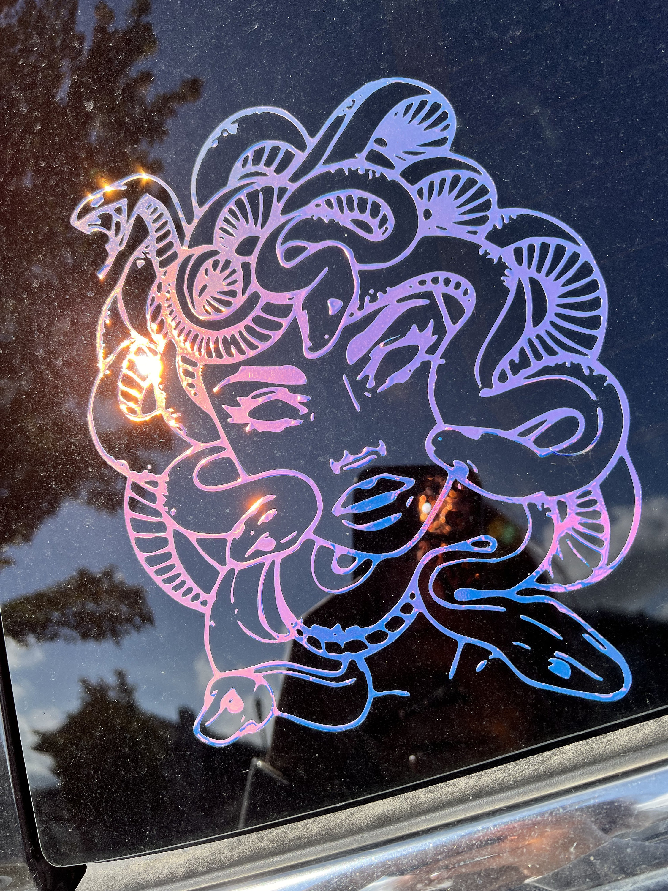 Medusa Vinyl Car Decal - Etsy