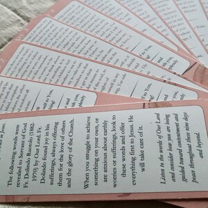 Printable Surrender Novena Prayer Card Set, Pink, Floral, 12 Cards ...