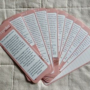 Printable Surrender Novena Prayer Card Set, Pink, Floral, 12 Cards ...