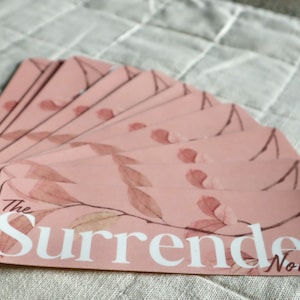 Printable Surrender Novena Prayer Card Set, Pink, Floral, 12 Cards ...
