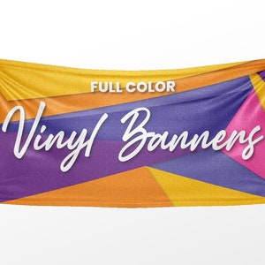 Custom Vinyl Banner: Full Color Personalized Design - Etsy