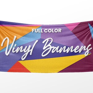 Custom Vinyl Banner: Full Color Personalized Design - Etsy