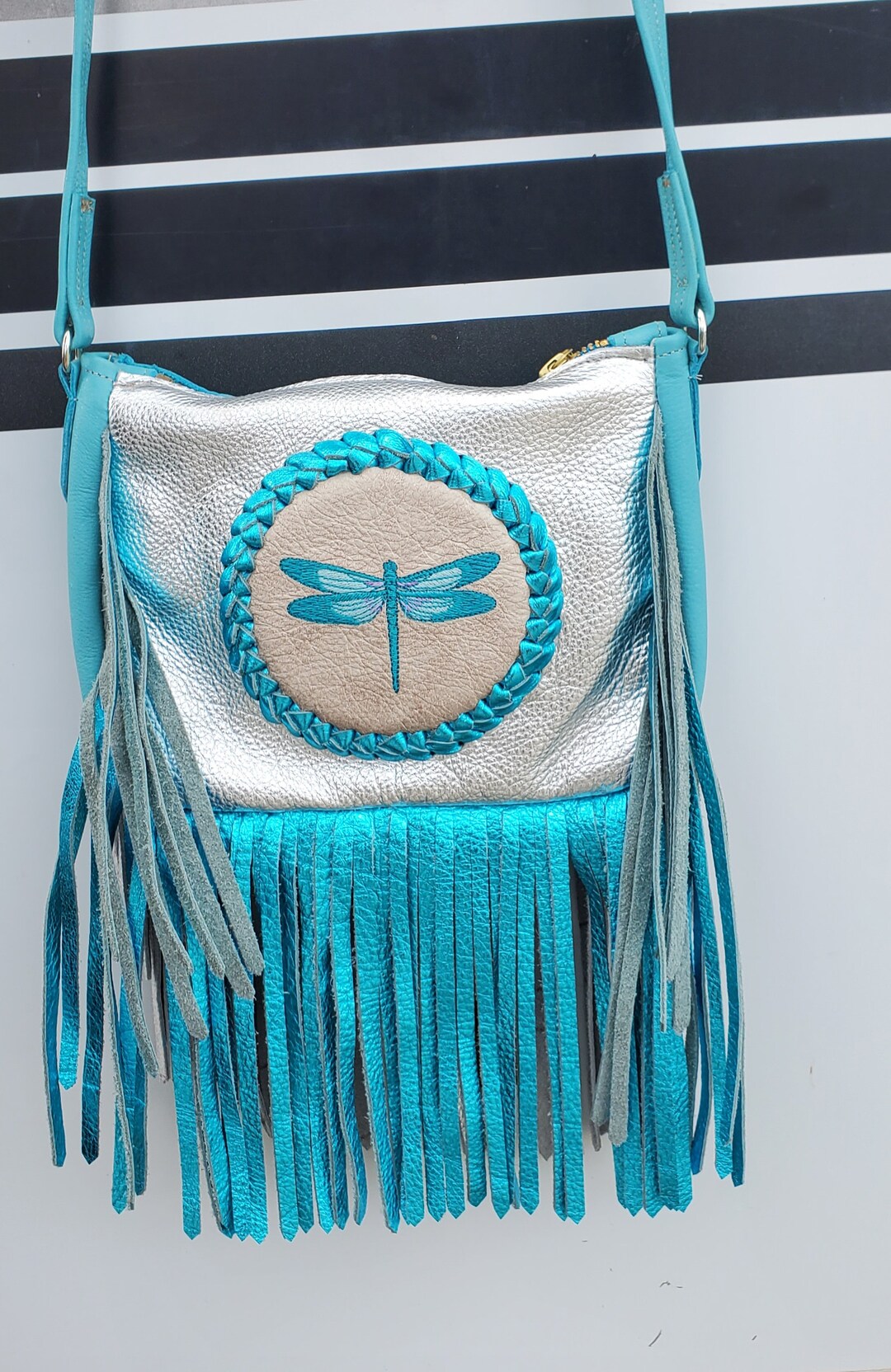 Leather Hand Braided Dragonfly Purse - Etsy