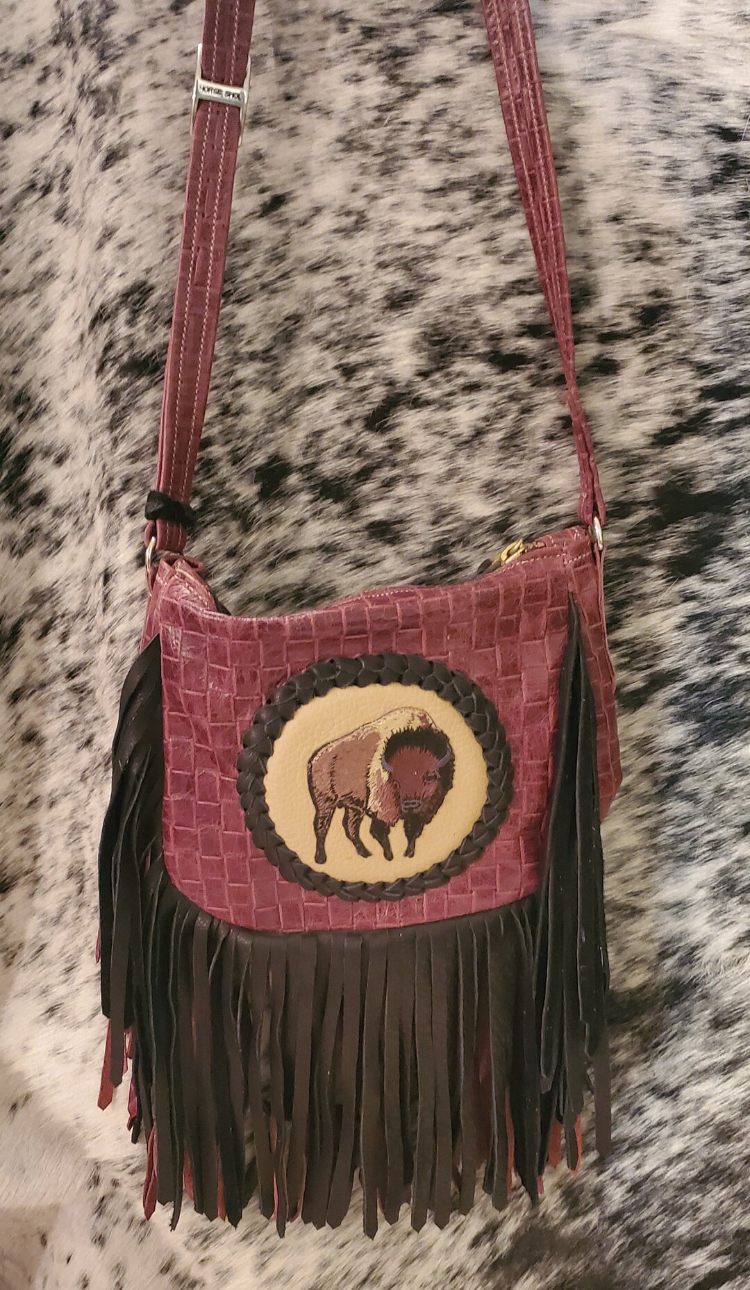 Leather Hand Braided Buffalo Purse - Etsy