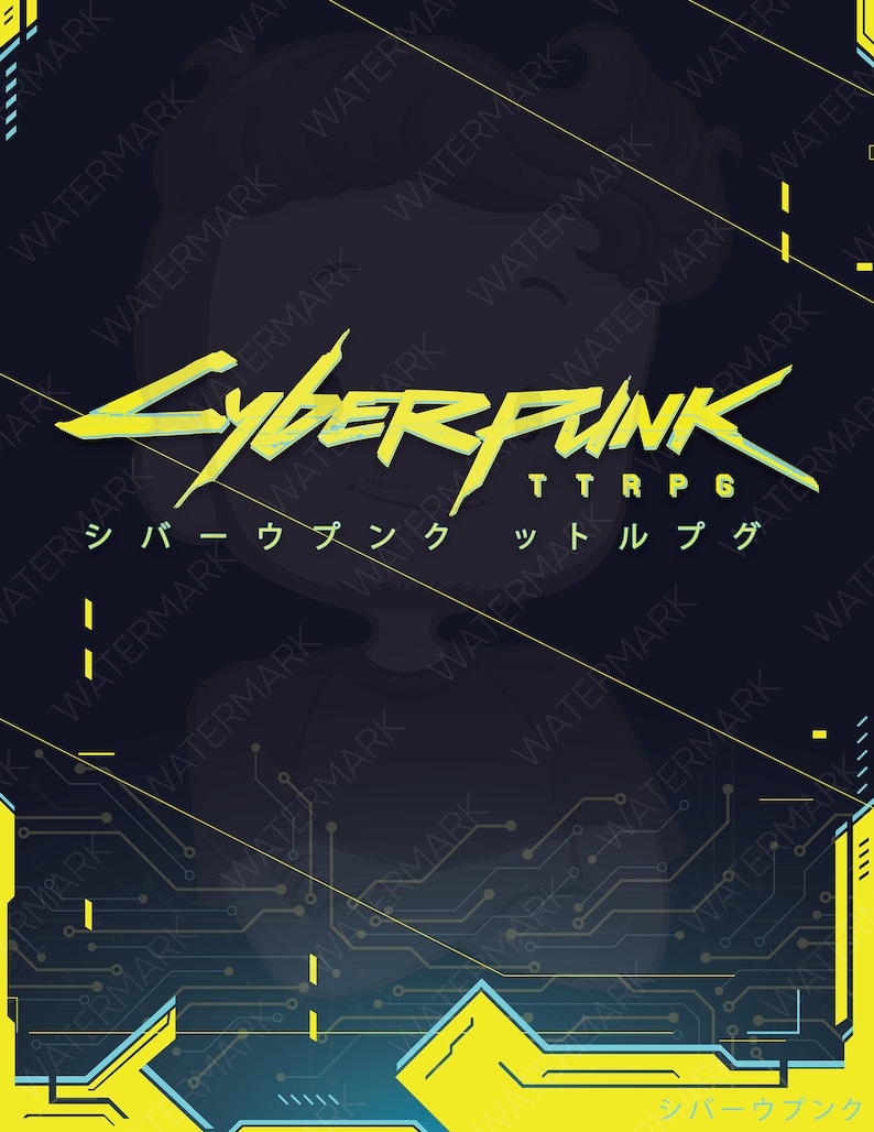 Cyberpunk Themed TTRPG Character Sheet - Etsy
