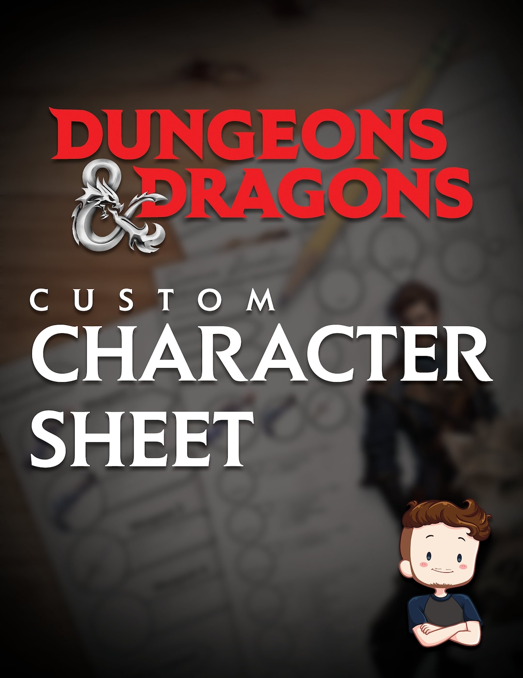 Dungeons and Dragons Themed TTRPG Character Sheet - Etsy