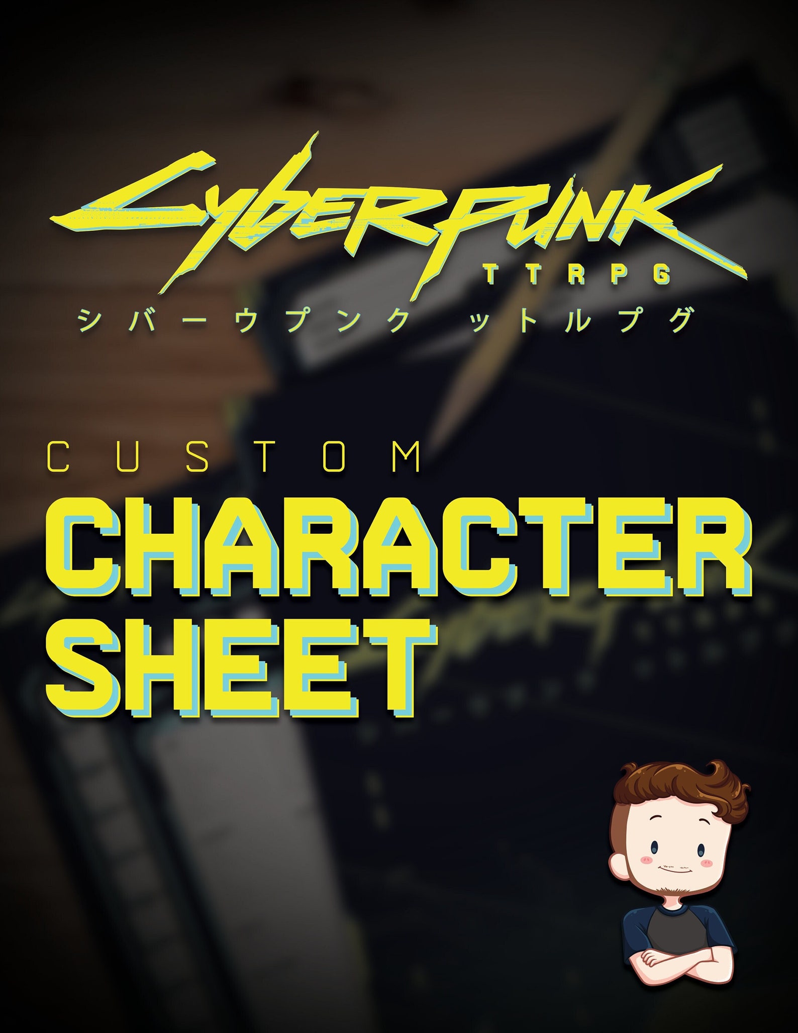 Cyberpunk Themed TTRPG Character Sheet - Etsy