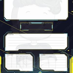 Cyberpunk Themed TTRPG Character Sheet - Etsy