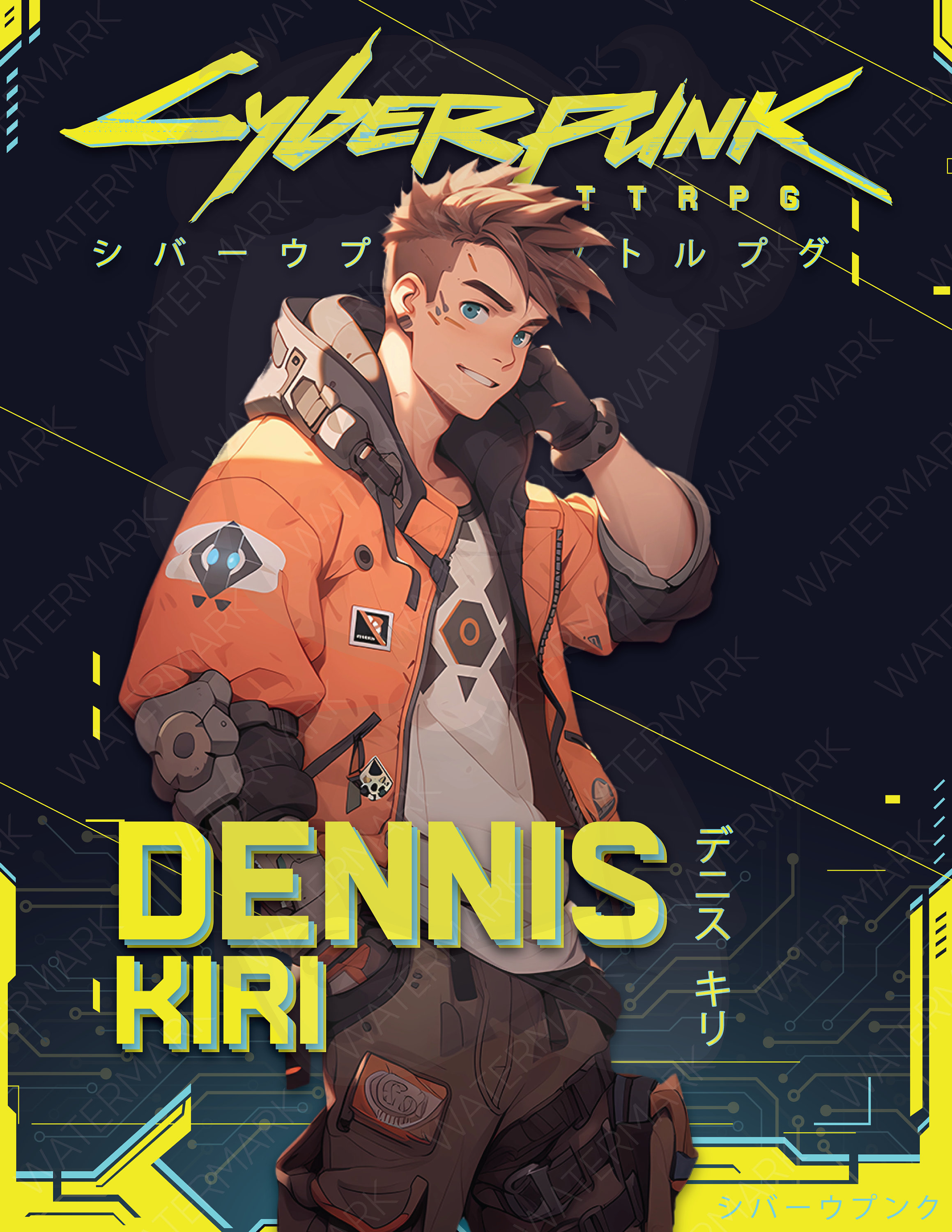 Cyberpunk Themed TTRPG Character Sheet - Etsy