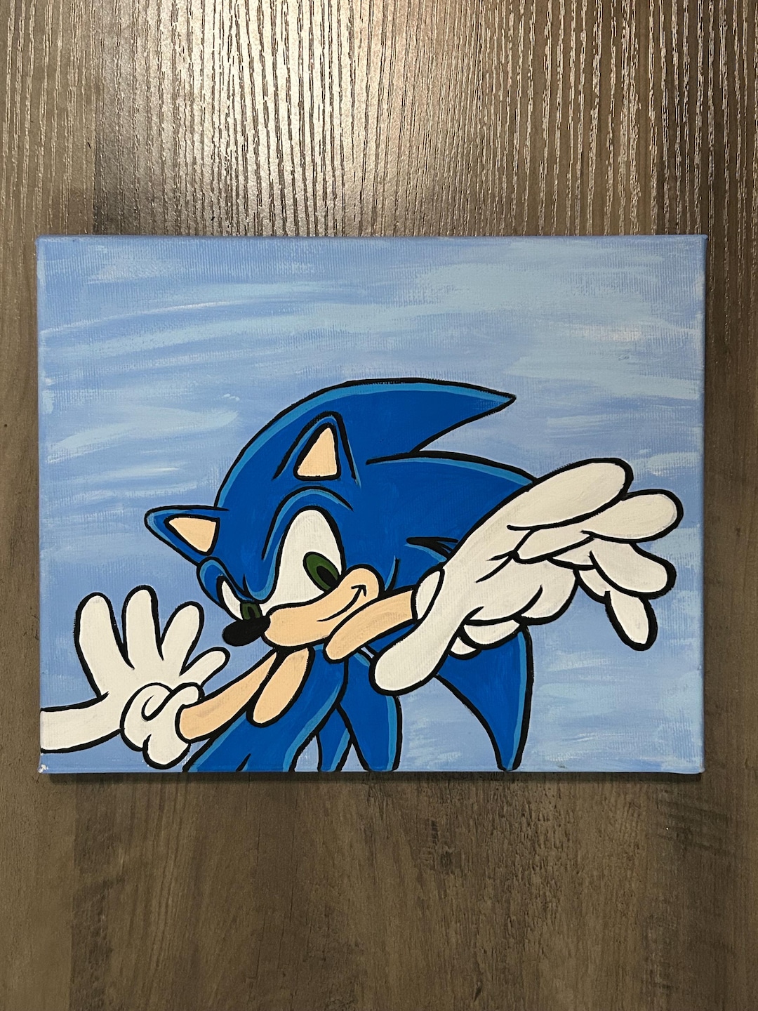 Sonic the Hedgehog 8x10 Canvas Painting - Etsy
